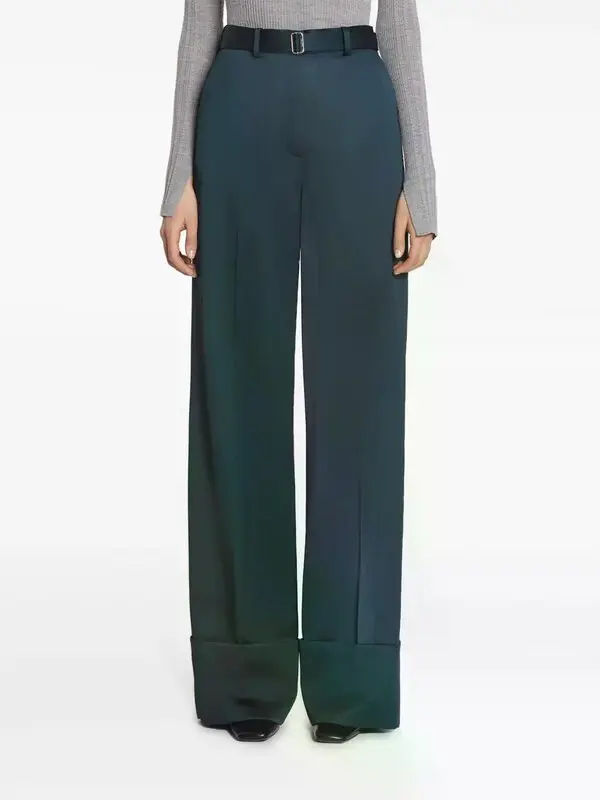 LANVIN Belted Wide-leg Trousers