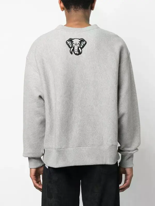 Kenzo Logo-patch Detail Sweatshirt - Grey