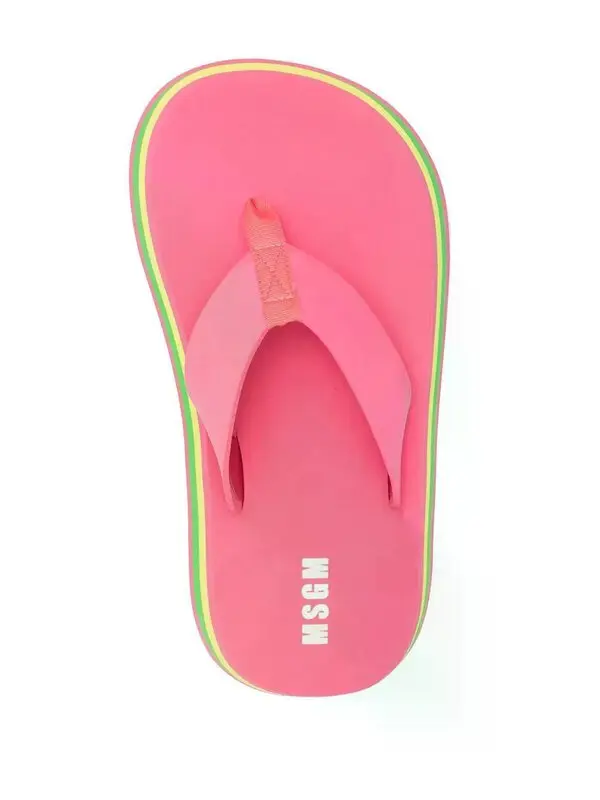 MSGM Thong-strap Chunky Flip-flops - Pink