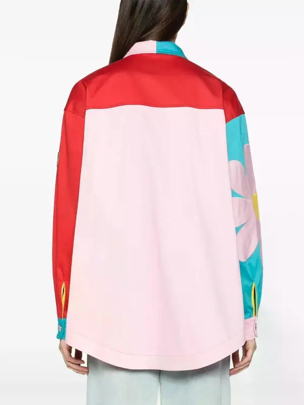 Moschino Paneled Graphic Print Shirt