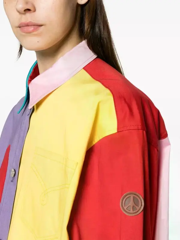 Moschino Paneled Graphic Print Shirt