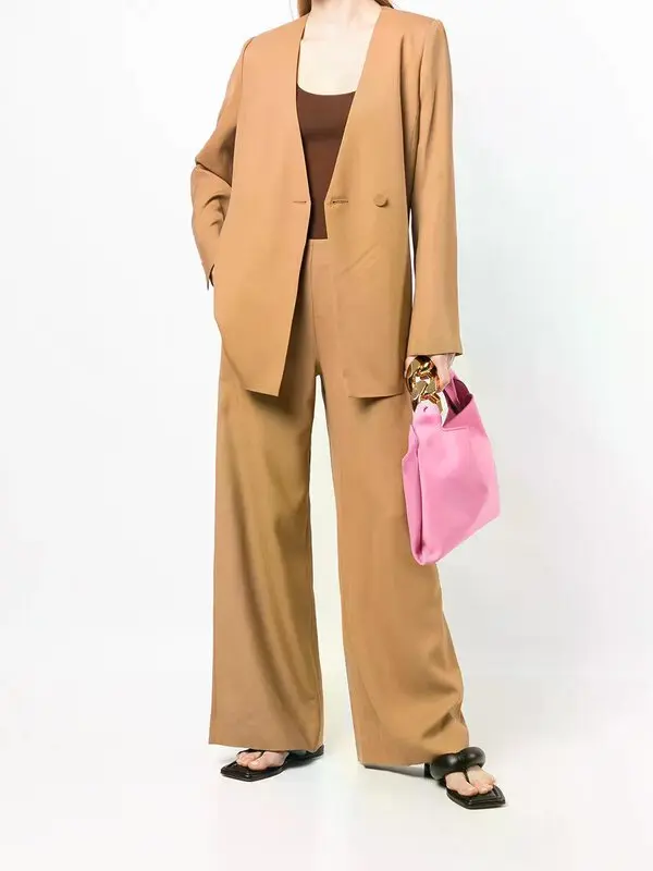 GOODIOUS Double-breasted V-neck Coat
