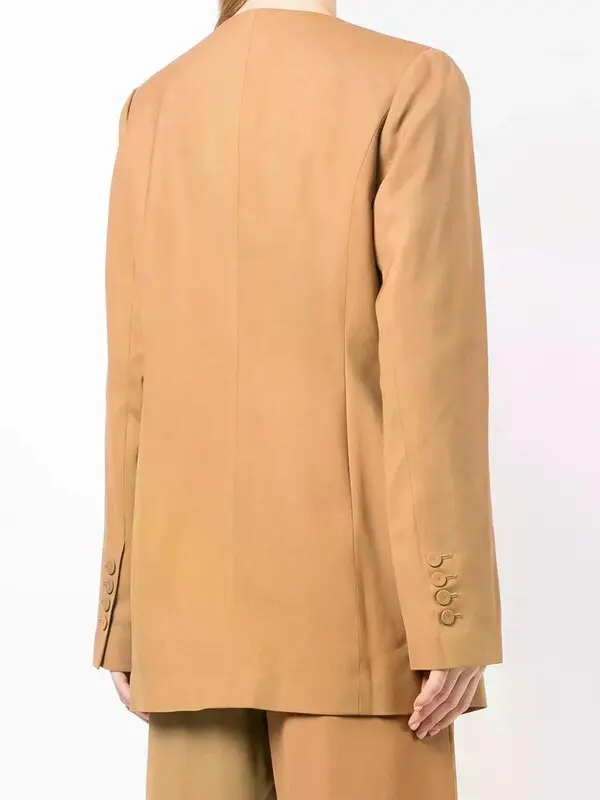 GOODIOUS Double-breasted V-neck Coat