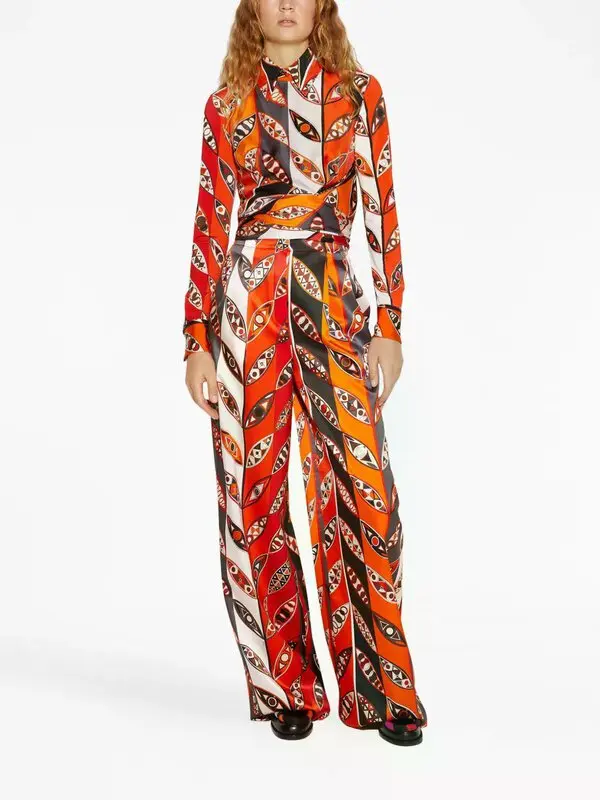 Emilio Pucci Graphic-print Sleeveless Blouse