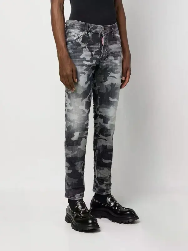 Dsquared2 Camouflage-print Bootcut Jeans