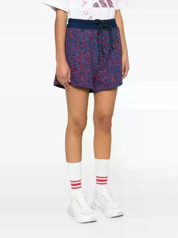 Adidas By Stella McCartney Printed Terry Shorts - Blue