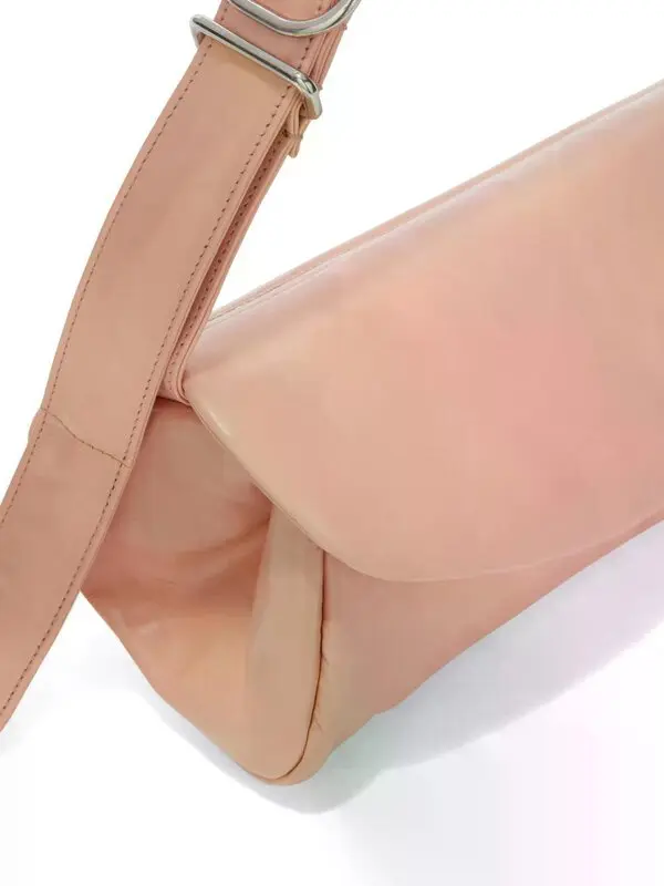 JIL SANDER Cannolo Grande Leather Bag - Pink