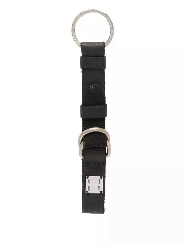 Guidi Leather Keyring - Black