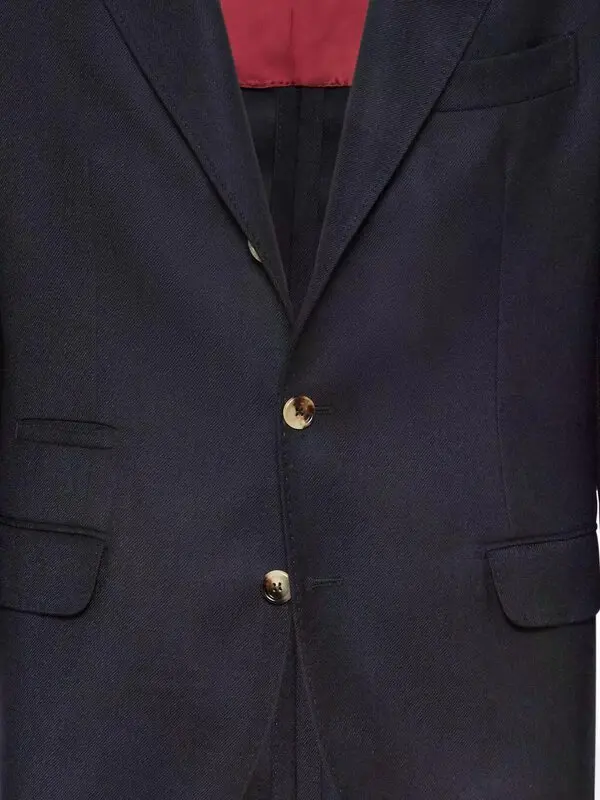 Brunello Cucinelli Single-breasted Cashmere Blazer - Blue