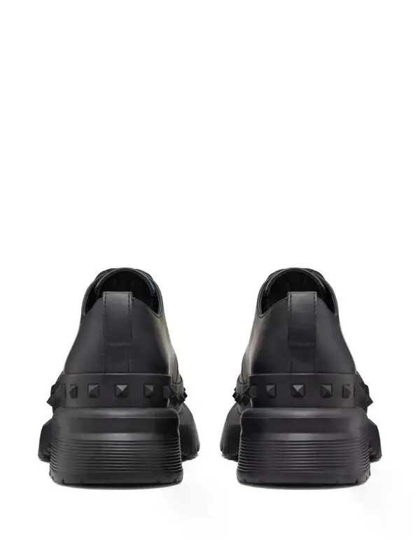 Valentino Garavani Rockstud Leather Derby Shoes