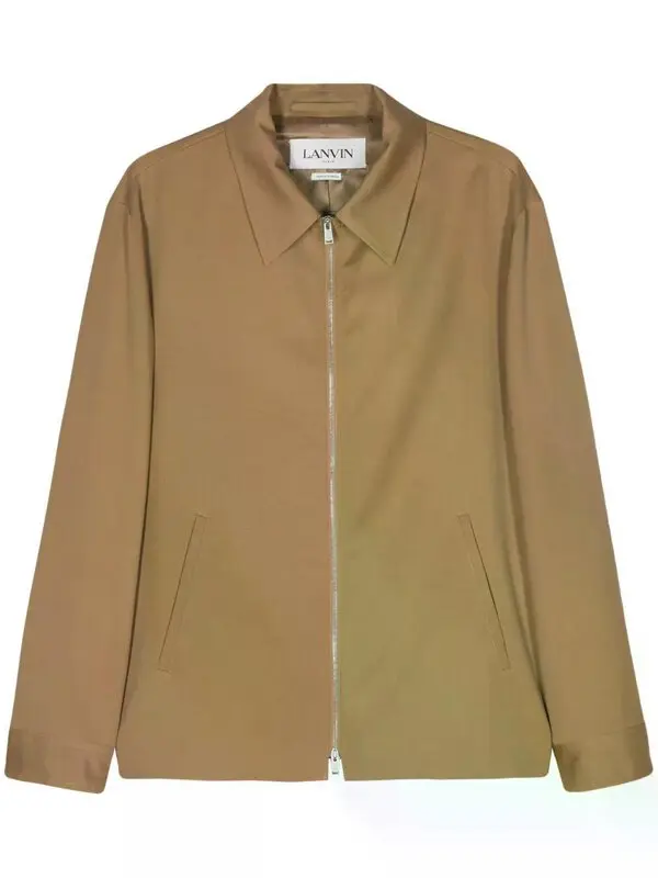 LANVIN Appliqué Logo Wool Jacket