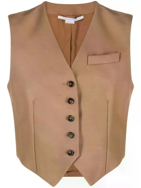 Stella McCartney Sleeveless Virgin Wool Waistcoat
