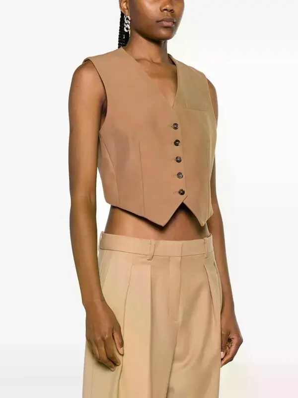 Stella McCartney Sleeveless Virgin Wool Waistcoat