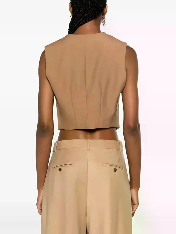 Stella McCartney Sleeveless Virgin Wool Waistcoat