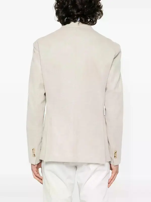 MANUEL RITZ Honeycomb Single-breasted Blazer - Neutrals