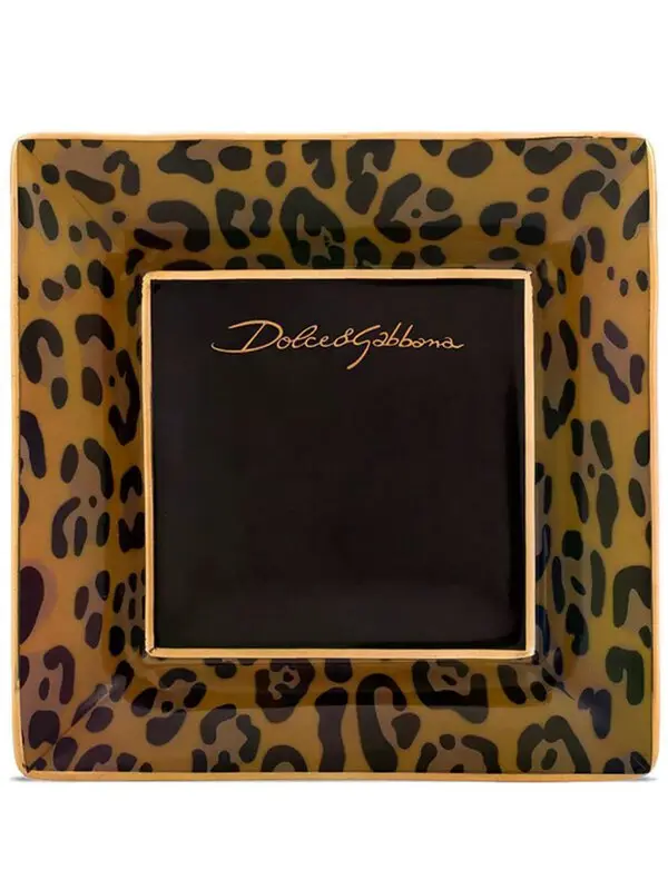 Dolce & Gabbana Porcelain Trinket Tray - Brown