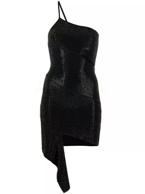 ANDREĀDAMO Rhinestone-embellished Minidress