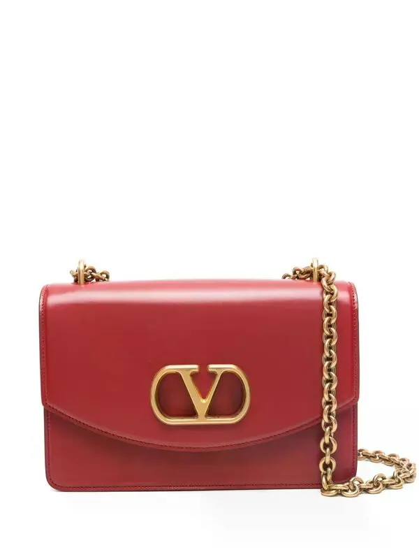 Valentino Garavani Vlogo Signature Shoulder Bag - Red