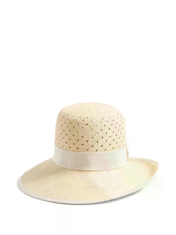 Valentino Garavani Vlogo Signature Panama Hat - Neutrals