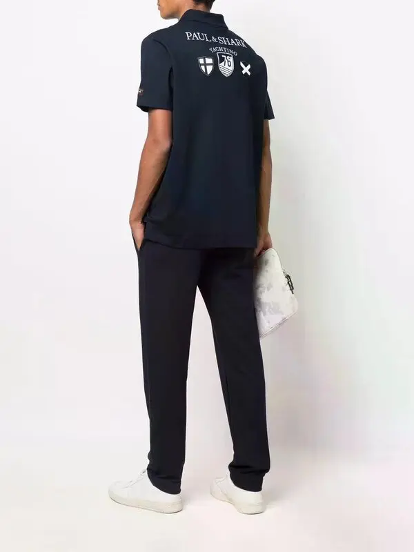 Paul & Shark Logo-print Short-sleeved Polo Shirt