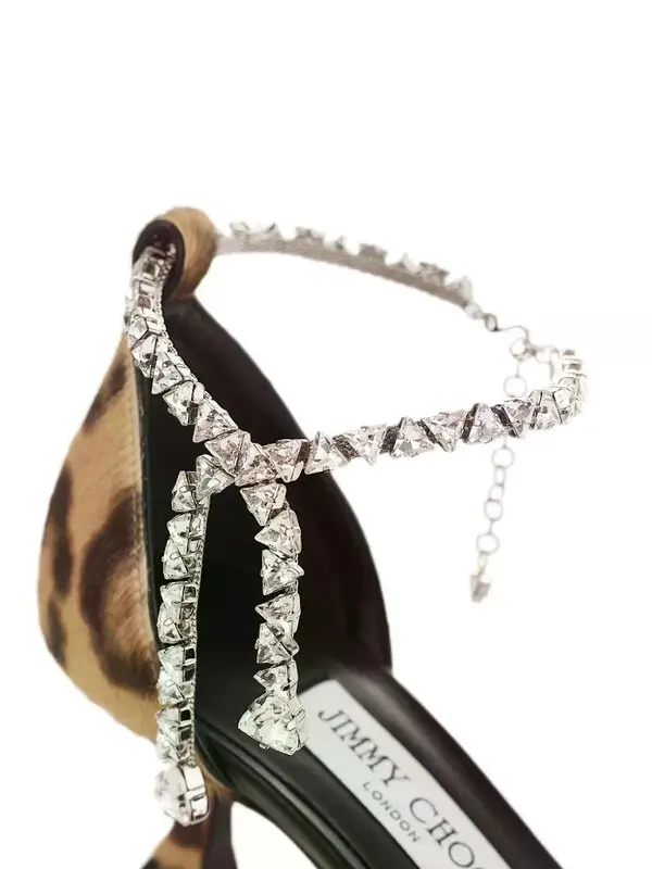 JIMMY CHOO 50mm Stevie Leopard Print Pumps