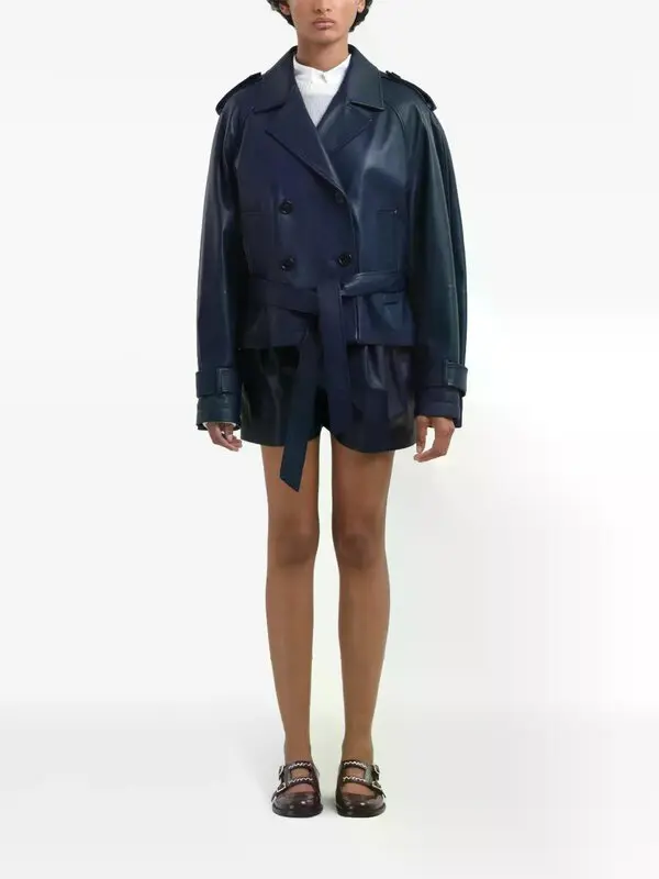 Marni Double-breasted Leather Jacket