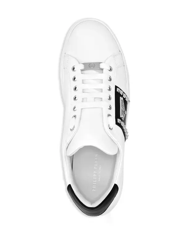 Philipp Plein Leather Hexagon Sneakers