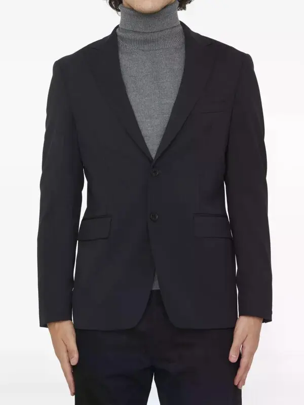 TONELLO Single-breasted Blazer - Black