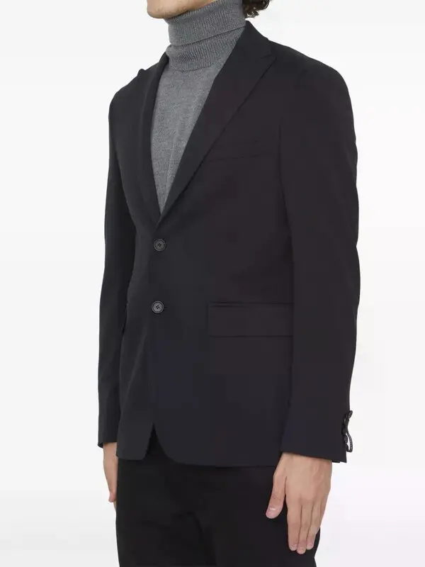 TONELLO Single-breasted Blazer - Black