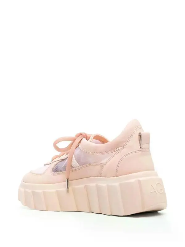Agl Blondie Grid Platform Sneakers