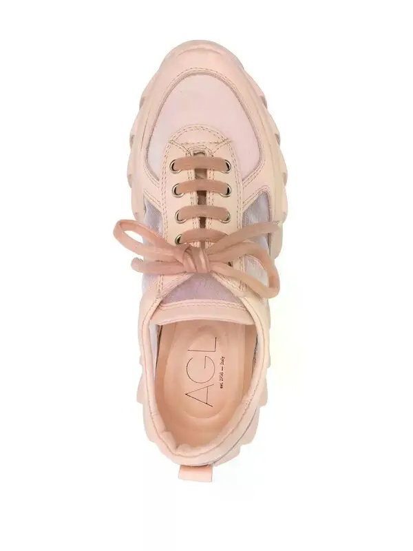 Agl Blondie Grid Platform Sneakers