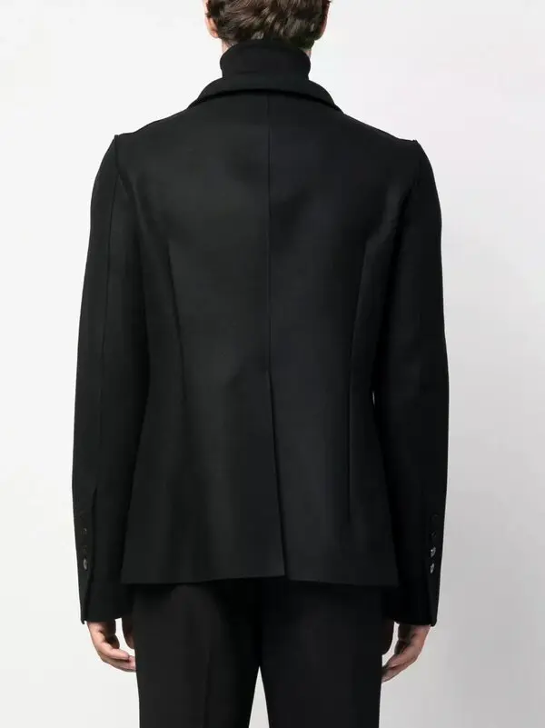 SAPIO Double-breasted Cotton-wool Blazer