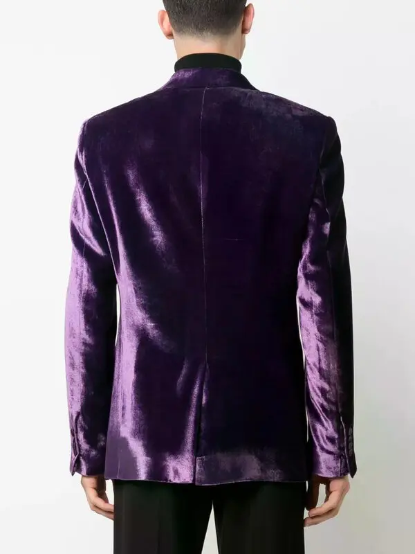 Philipp Plein Single-breasted Velvet Blazer