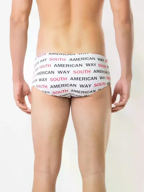 AMIR SLAMA Printed Swim Trunks