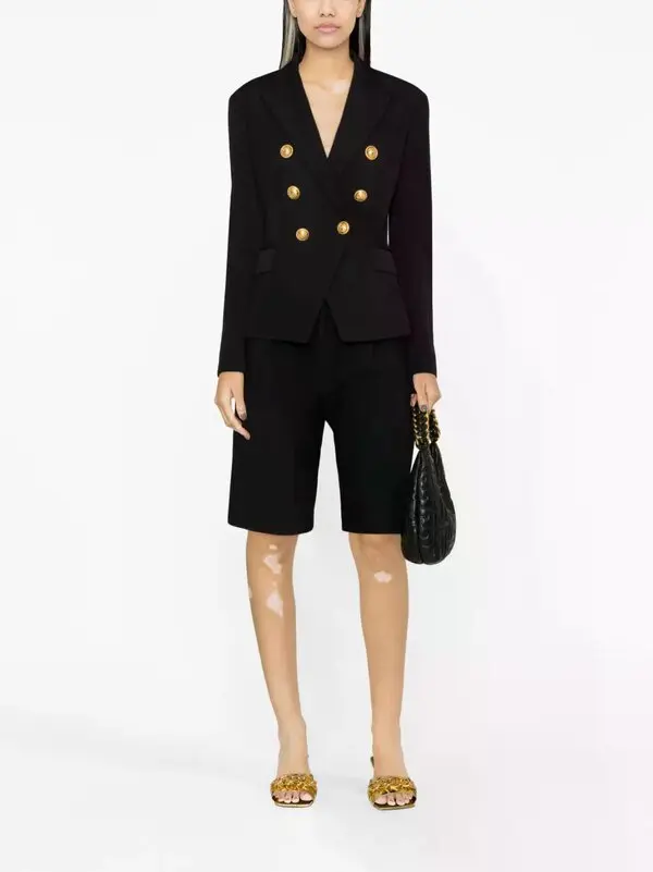 Balmain Double-breasted Blazer With Gold-tone Buttons