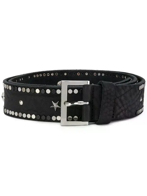 Zadig&Voltaire Studded Leather Belt - Black