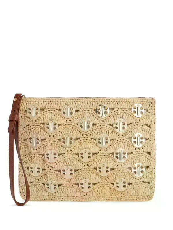 Rabanne Lurex-detail Clutch Bag