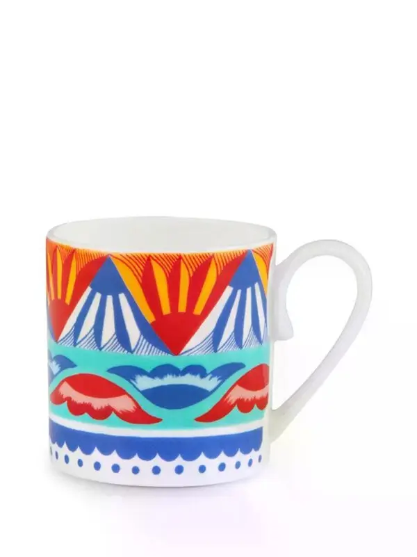Dolce & Gabbana Geometric-pattern Porcelain Espresso-set