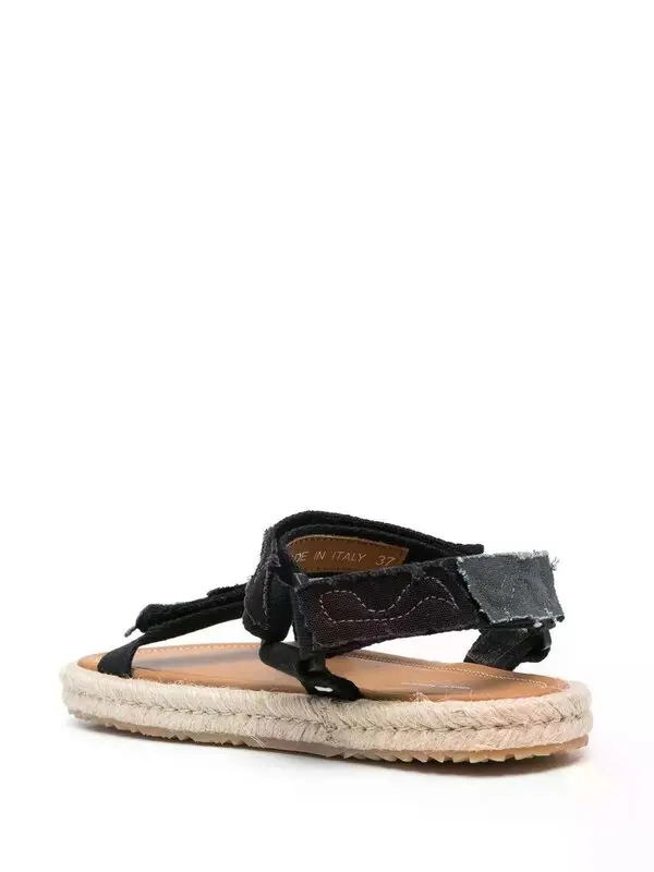 MAISON MARGIELA Patchwork Hiking Sandals - Black
