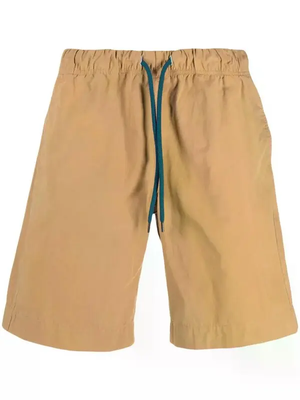 Paul Smith Logo-patch Organic-cotton Deck Shorts