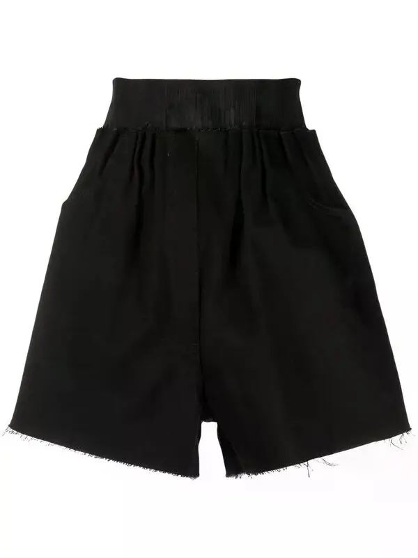 Raf Simons High-waisted Cotton Shorts
