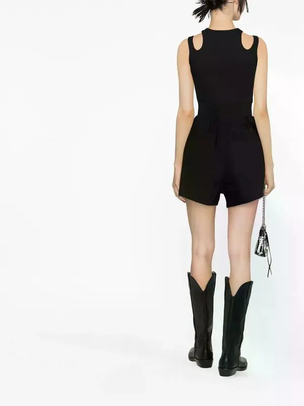 Raf Simons High-waisted Cotton Shorts