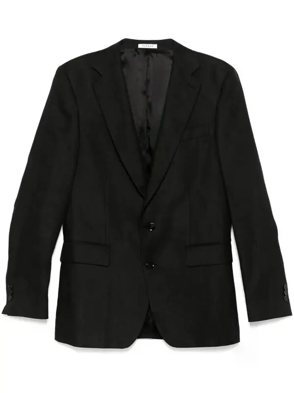 FURSAC Linen Blazer - Black