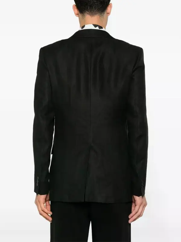 FURSAC Linen Blazer - Black