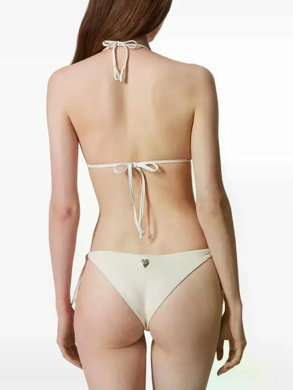 TWINSET Embroidered Triangle Bikini Top