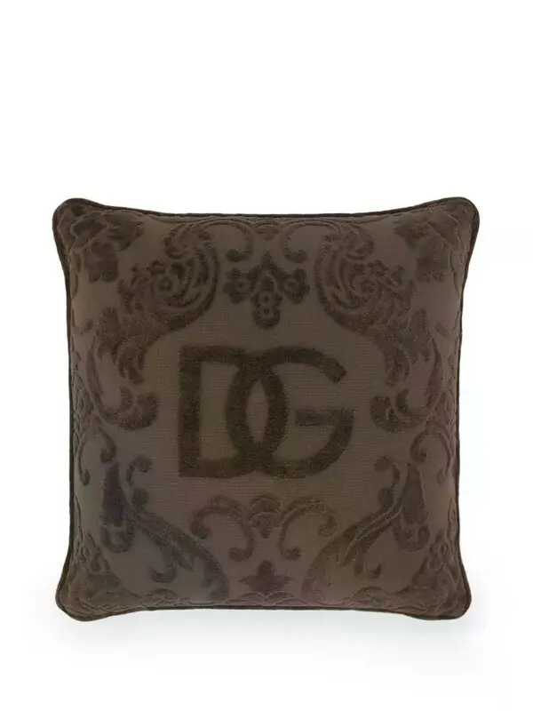 Dolce & Gabbana Cotton Terry Cushion - Brown