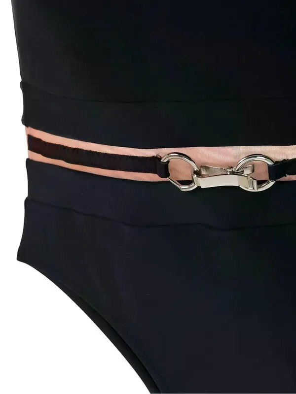 AMIR SLAMA Belted Open Back One-piece