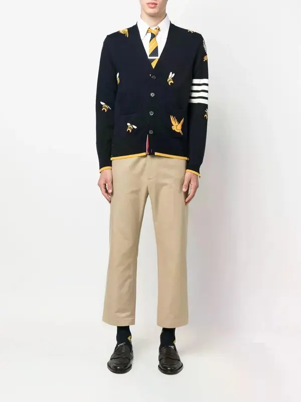 Thom Browne 4-bar Stripe Cardigan