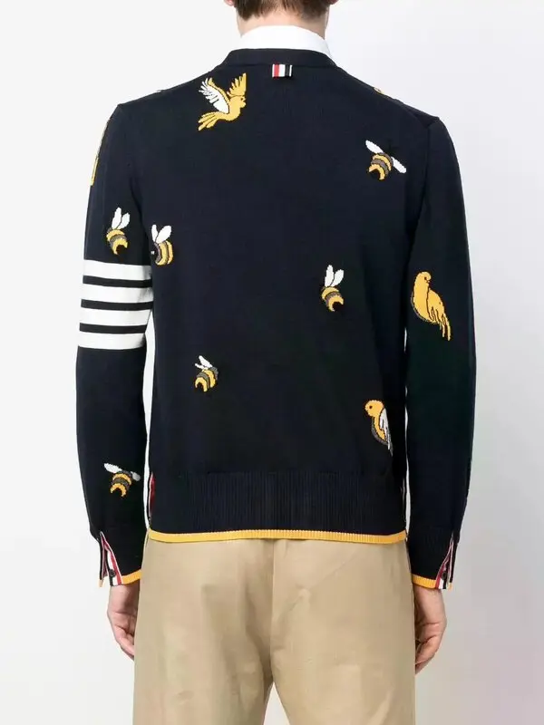 Thom Browne 4-bar Stripe Cardigan