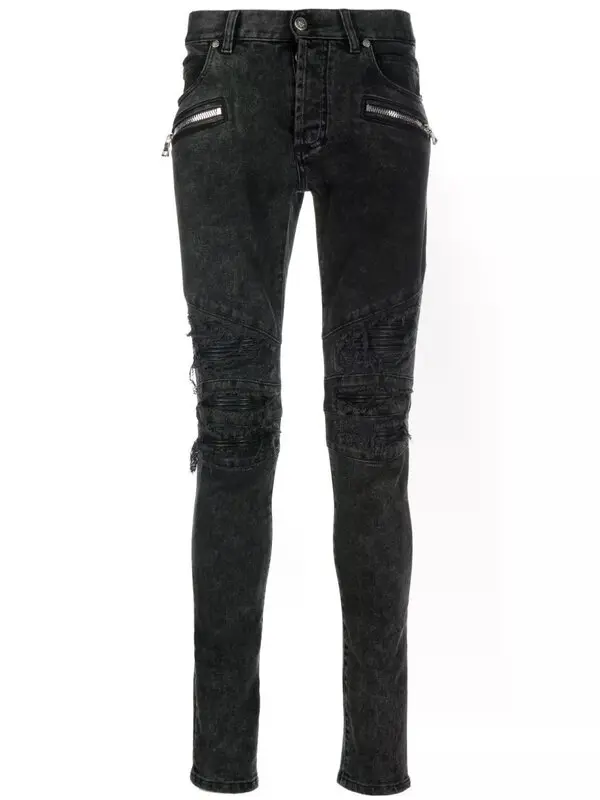 Balmain Raw-cut Super-skinny Jeans